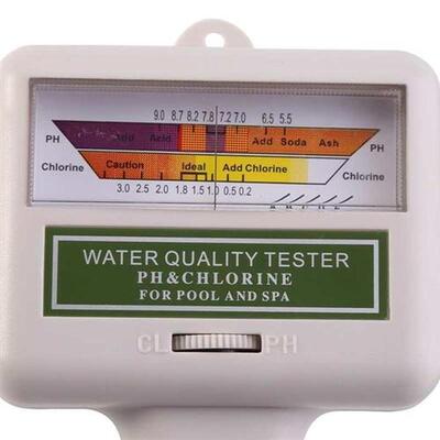 Portable Water Quality Monitor pH Tester Chlorine Meter Swim