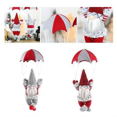 Xmas Faceless Santa Skydiving Home Decor Christmas Faceless