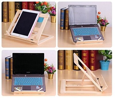 Wood bookstand laptop iPad book stand holder Document stand