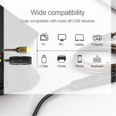 USB 2.0 Extension Cable Male to Female Signal Amplification