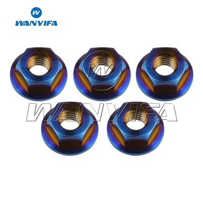 M8 x 1.25mm Pitch DIN6923 Titanium Ti Flange Nut for Motor B