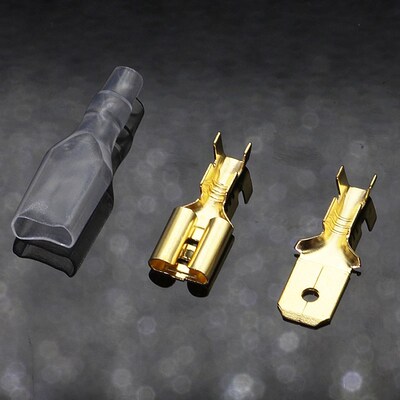 200PCS/100Pairs Male/Female Spade Crimp Terminals Electrical