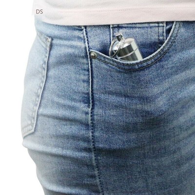 Alloy Mini Pill Box Portable Keychain Pill Case Waterproof