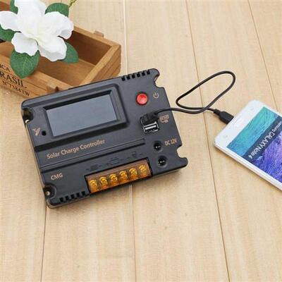 10A 12V/24V LCD Dualway WPC Controller Photovoltaic Panel Sw