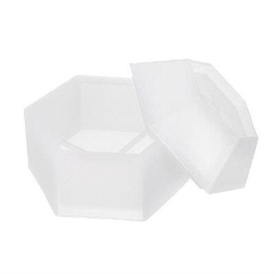 1Pc Silicone Mold Jewellery Bead Hexagonal Storage Box Mold
