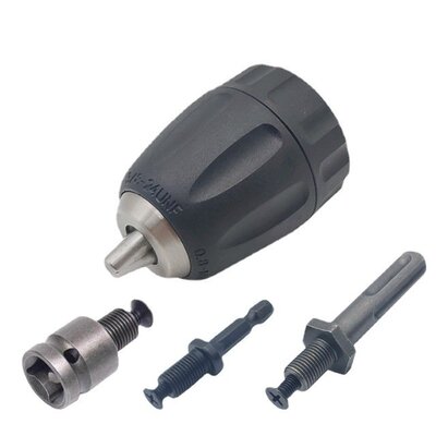 0.8-10mm Keyless Drill Chuck 3/8 - 24UNF Thread Quick Releas