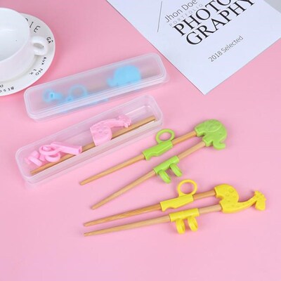 1Pair Learning Training Chopsticks 适用于 Kids Chinese Chops