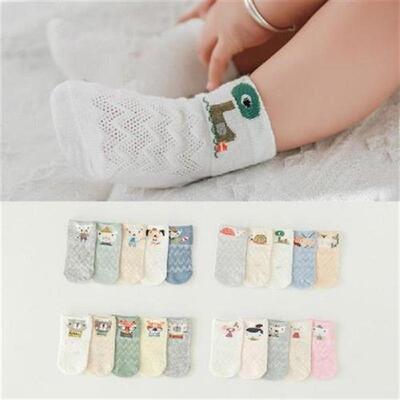 5Pairs/lot Cotton Socks 0-3Y Infant Baby Socks Childrens