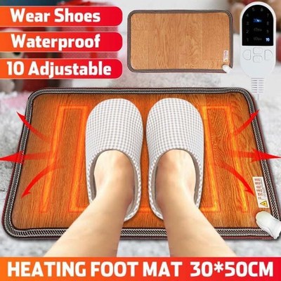 220V 11.8 x 19.69 In Heating Foot Mat Warmer Electric Heatin
