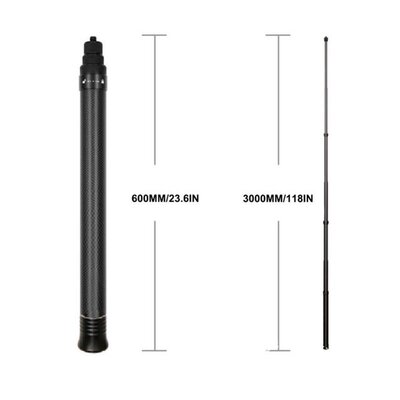 1.5/3 Meter Ultra-long Carbon Fiber Invisible Selfie Stick F