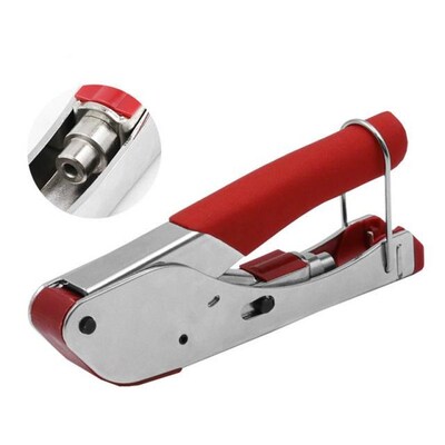 New F crimping pliers Wire Stripping Squeezing Pliers Coaxia