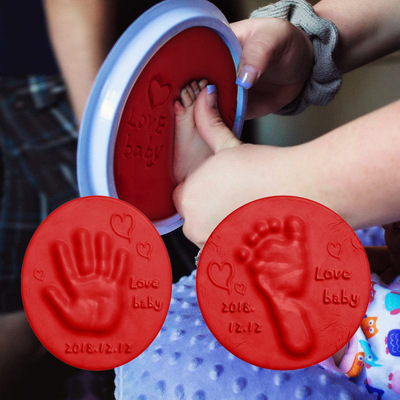 2021E Baby Care Air Drying Soft Clay Baby Handprint Footprin