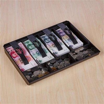 4 Grid Box Cashier Coin Drawer Money Cash Register Tray