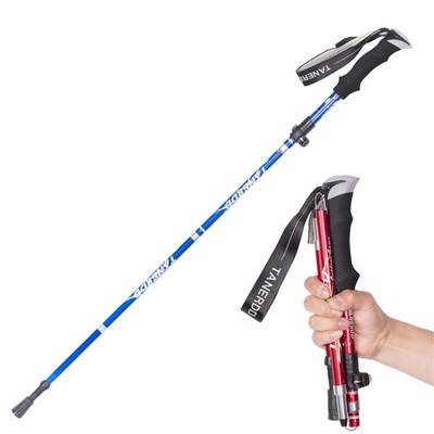 Multifunction Walking Stick Trekking Poles Telescopic Fold C