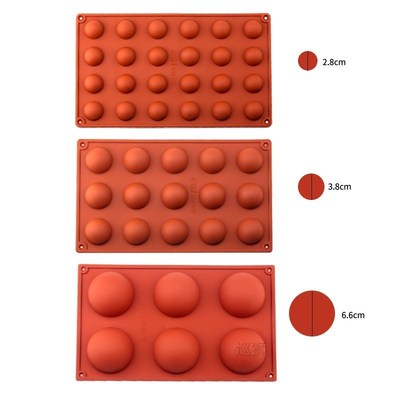 Chocolate Sphere Mold Half Ball Mold Hemisphere Shape Silico