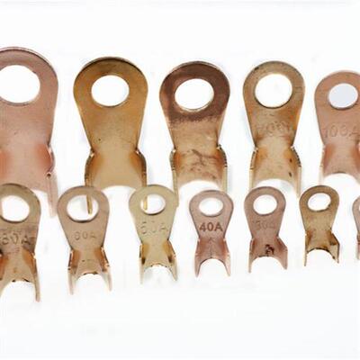 10 Pieces 300A Copper Battery Cable Connector Terminal Lug O