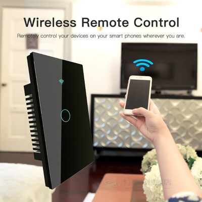 RF433 WiFi Smart Wall Touch Switch No Neutral Wire Needed Sm