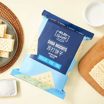 上海奥乐齐 ALDI Delight 苏打饼干 海盐味360g 网红超市代购