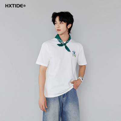 HXTIDE中国狐轩夏季男士T恤