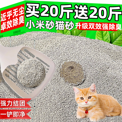 达人力荐！强除臭小米小颗粒猫砂