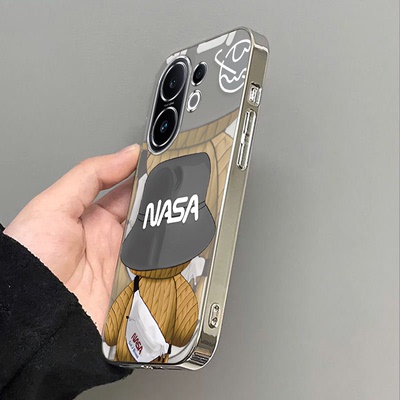 背影潮熊适用vivoS30手机壳vivos20/s19pro新款s18/s17/s16e高级感s15/s12/s10防摔s9/s7t软壳s6/s1活力版