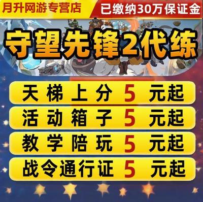 守望先锋OW2代打代练战令代肝陪玩竞逐上分定级通行证国服竞技
