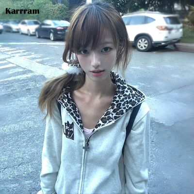 Karrram Japanese Y2k Devil Hooded Jacket 2000s Style Puppy P
