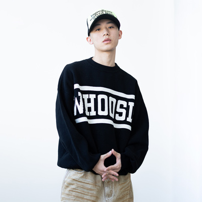 WHOOSIS（不知其名）学院基础毛衣秋冬新品保暖校园情侣百搭男女