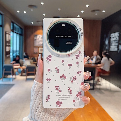 ins风小清新玫粉色小碎花适用oppofindx6pro手机壳新款findx7pro高级感小众手机套findx5pro硅胶防摔保护套女