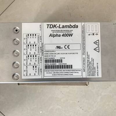 可维修TDK-Lambda Alpha 400W电源模块，型号CA
