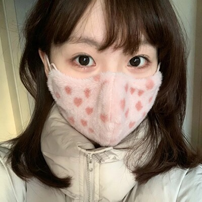 秋冬通勤保暖加厚透气口罩女