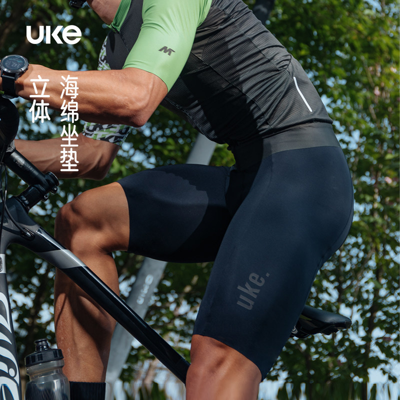 UKE骑行裤男子背带骑行短裤春夏新款户外自行车速干透气高弹B009_虎窝淘