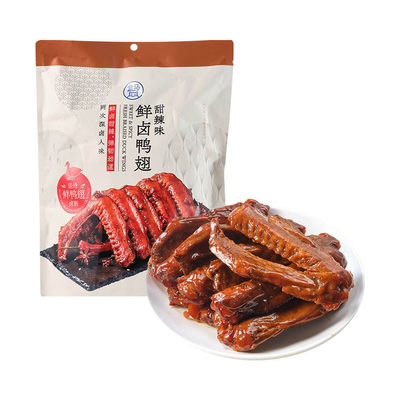 盒马 鲜卤鸭翅甜辣味468g卤鸭卤味零食鸭货香辣解馋小吃即食鸭肉