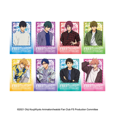 漫序 正版国谷 Free!十周年纪念角色镭射相卡系列七濑遥 桐岛郁弥