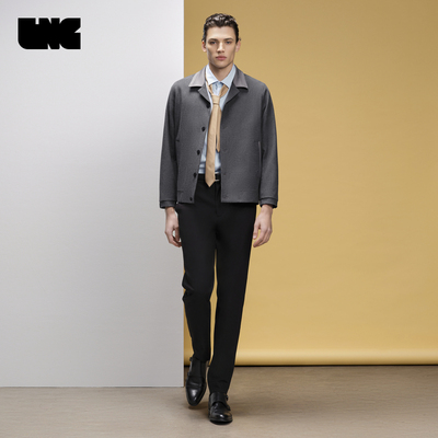 LNG2024早春新款商务通勤时尚宽松微弹抽绳休闲长裤男装SHDA013