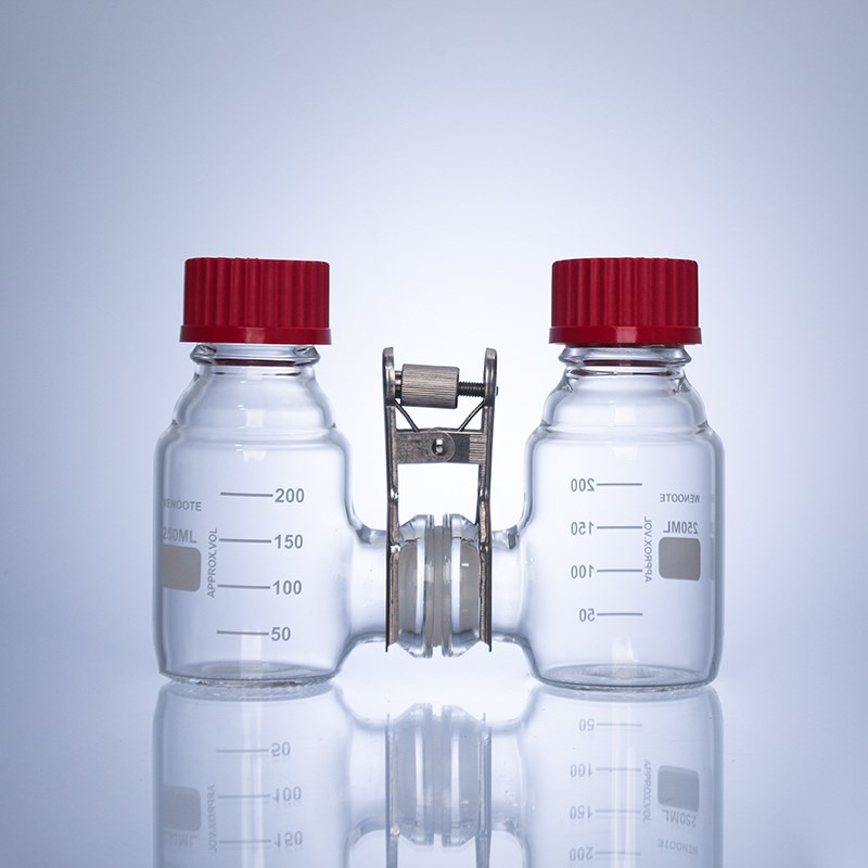 速发微生物燃料电解池双室三室MFC反应器可夹质子交换膜化学反应