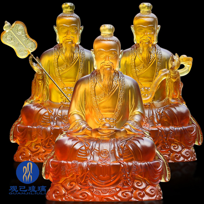 观己琉璃道观三清祖师道家神像