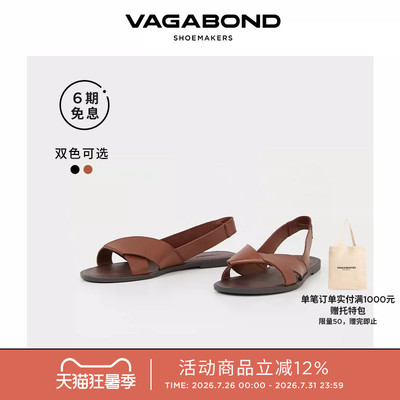 VagabondTIA2.0低跟露趾凉鞋