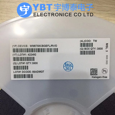 WM8758CBGEFL QFN32封装WOLFSON全新IC集成电路芯片