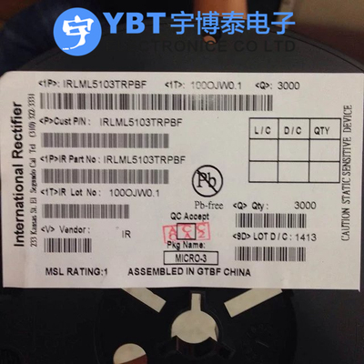 IRLML5103TRPBF SOT-23 IR全新IC集成电路 场效应管芯片