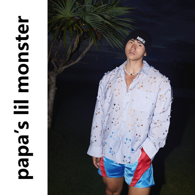 PAPASLILMONSTER【原创】26SS美式镂空花朵长袖衬衫宽松休闲上衣