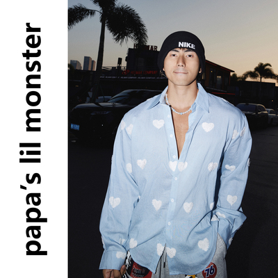 PAPASLILMONSTER【原创】26SS美式手绣爱心设计亚麻长袖衬衫男