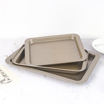 Square Cake Baking Pan Steel Tray Pie Pizza Bread Mould 烤盘