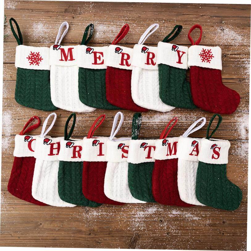 Christmas tree decorated Christmas stocking pendant 圣诞袜