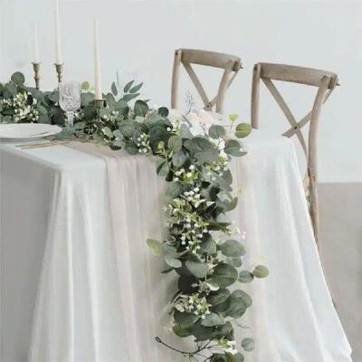 2pcs/1pc Artificial Eucalyptus Garland Faux Greenery