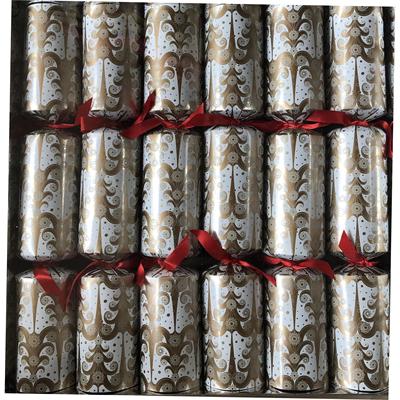 6支装圣诞纸拉炮 Christmas cracker 内装玩具纸帽英文笑话纸