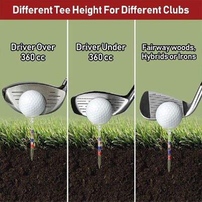 50Pcs Golf Tee Hanger Reduce Friction and Side Spin