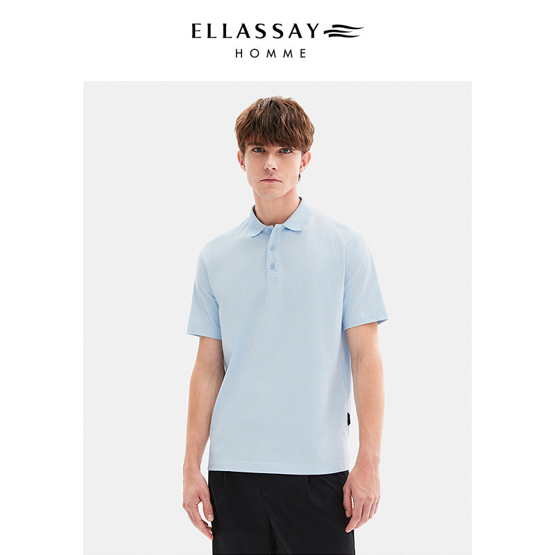 ELLASSAY歌力思男装25年细绒棉商务休闲POLO短袖EME362Z06500