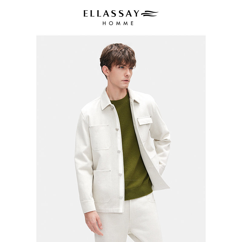 ELLASSAY歌力思男装2025秋冬立体肌理时尚多场景外套EME363N00400
