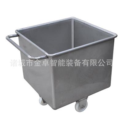 不锈钢肉料车料斗车200升带挂耳提升机周转车料筒车